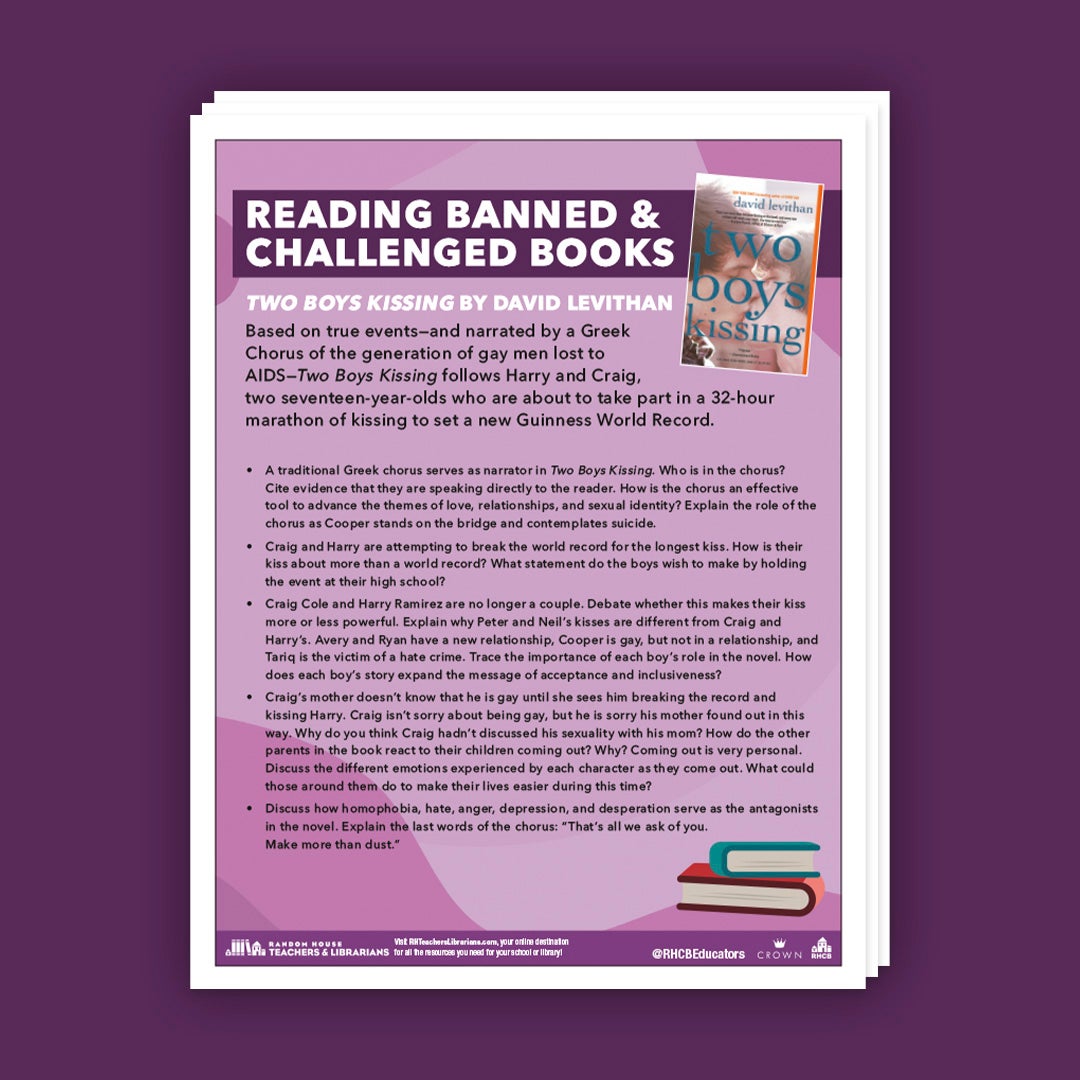 Two Boys Kissing - Random House Children's Books Teachers and Librarians