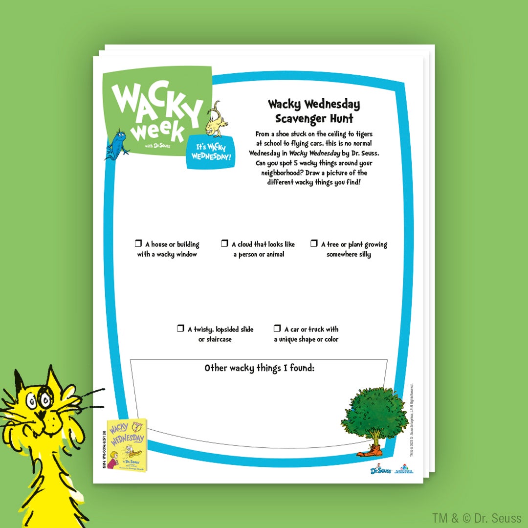 Wacky Wednesday Scavenger Hunt - Random House Children's Books Teachers ...