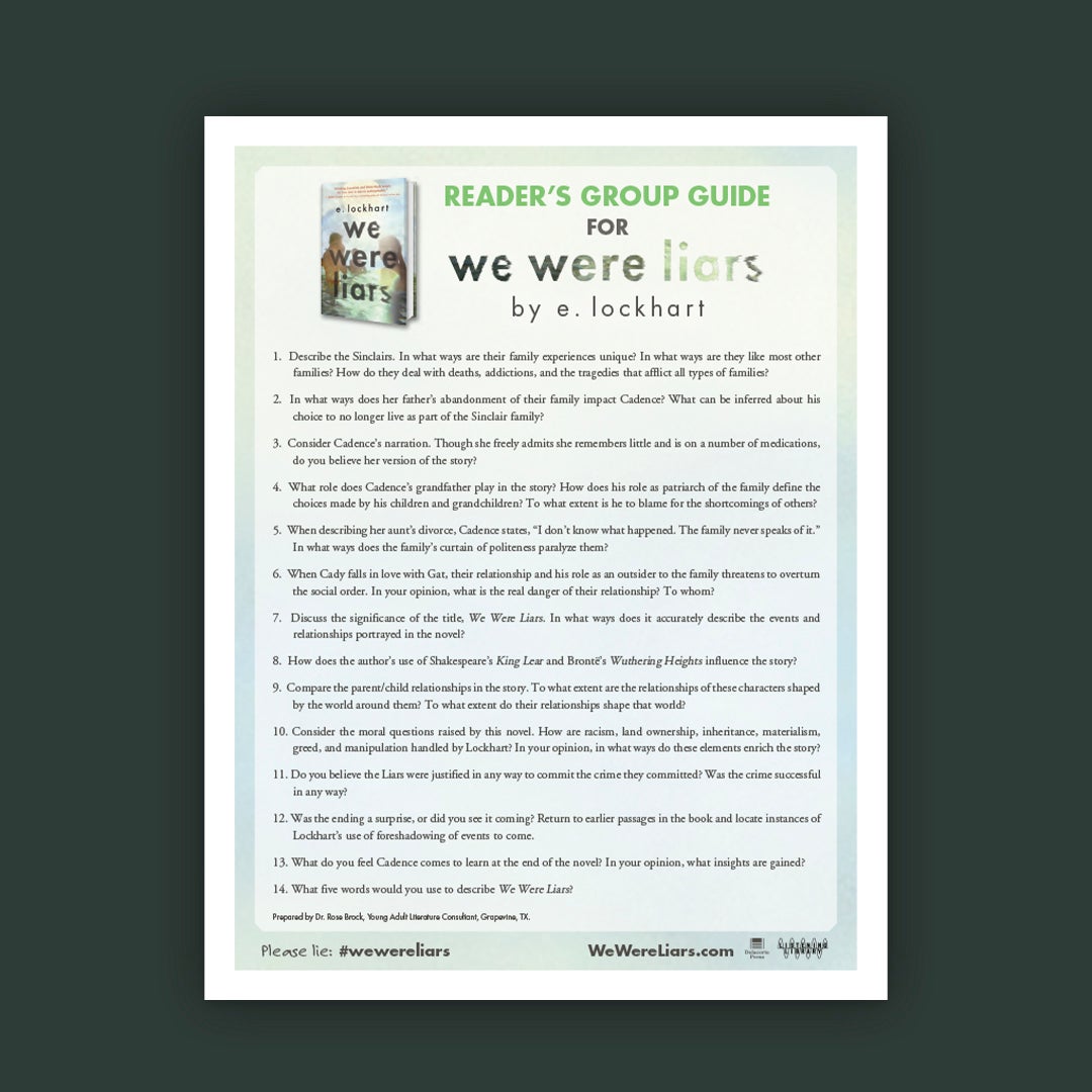 We Were Liars - Random House Children's Books Teachers and Librarians